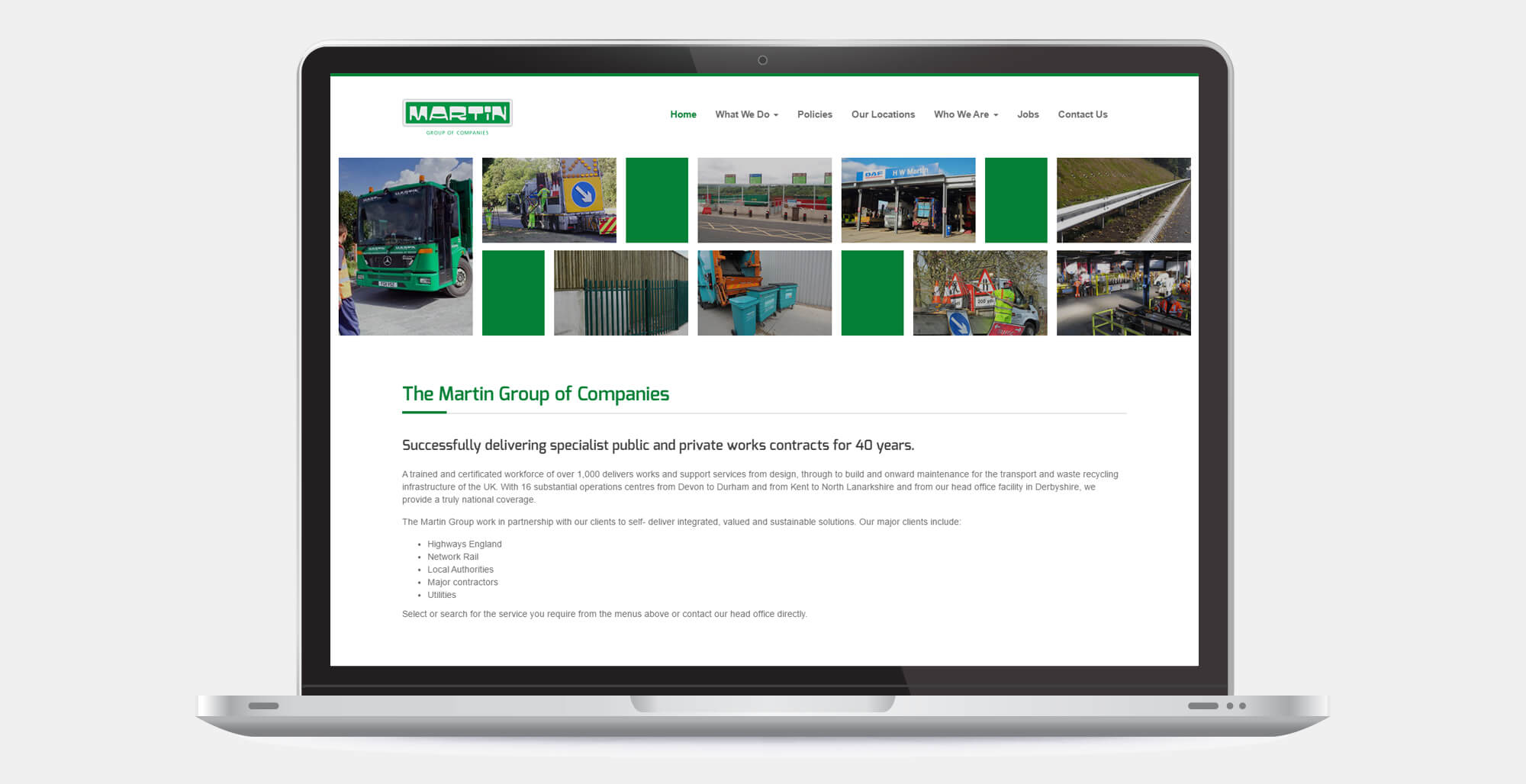 Web Design for The Martin Group of Companies - Green Route Media