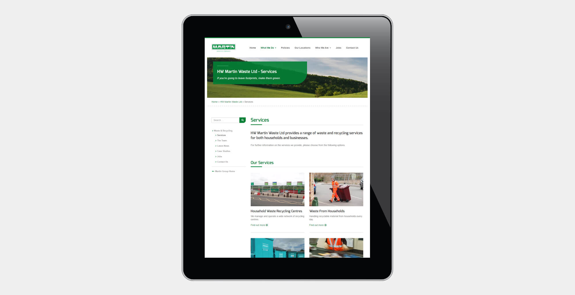 Web Design for The Martin Group of Companies - Green Route Media